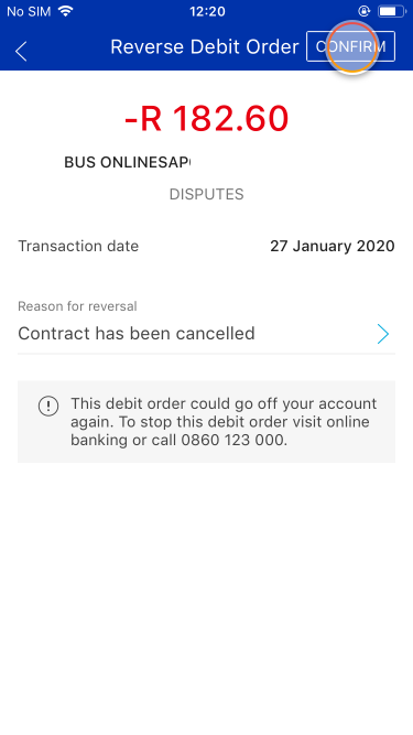 How to reverse a debit order | Standard Bank