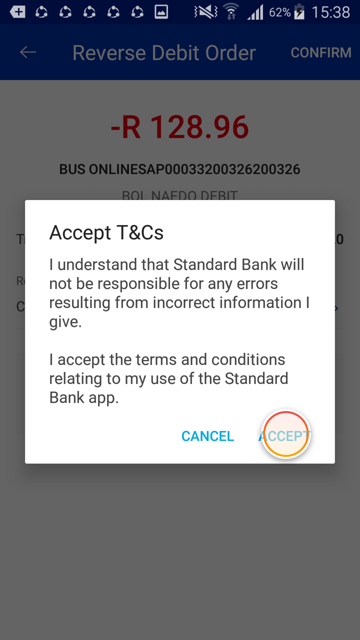 How to reverse a debit order | Standard Bank